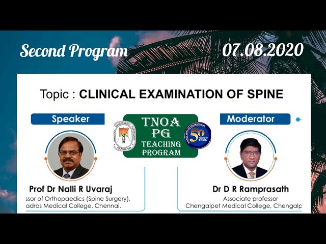 TNOA Video of the day - 06/12/2023 : Clinical Examination - Tamilnadu ...