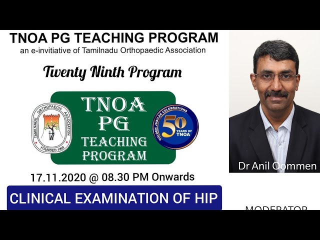 TNOA Video of the day - 25/12/2023 : Clinical Examination of Hip ...
